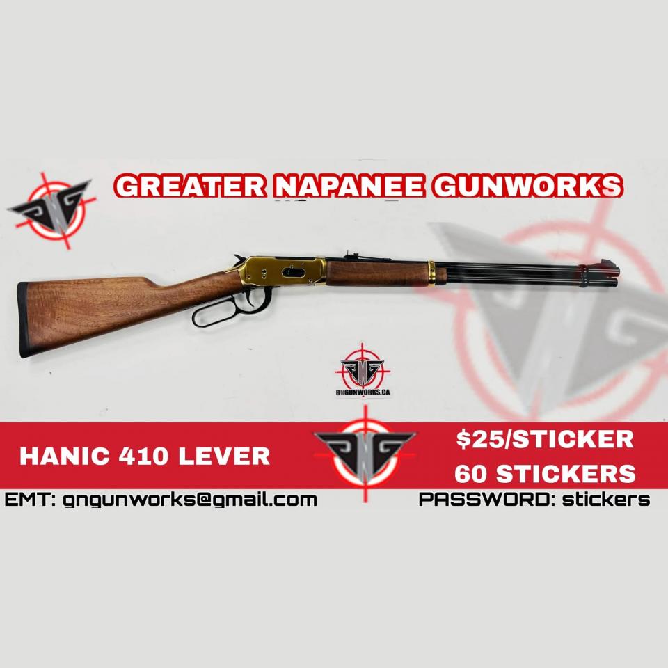 HANIC 410 GOLD LEVER - Greater Napanee Gunworks